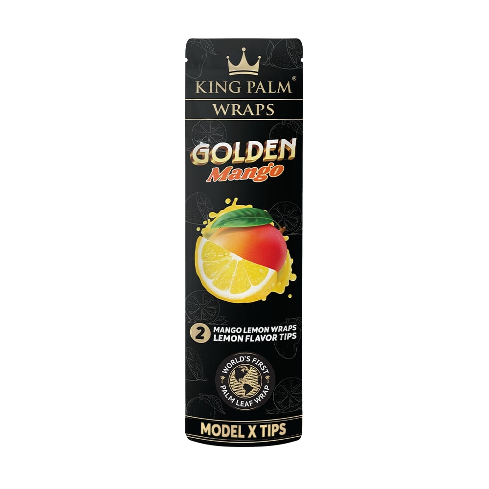 2 Palm Blunt Wraps – Golden Mango – Display Box – 15 Products – KingPalm