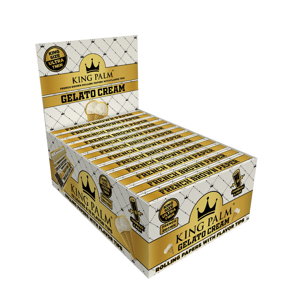 Wholesale French Brown Rolling Papers – King Size – Gelato Cream Tips ...