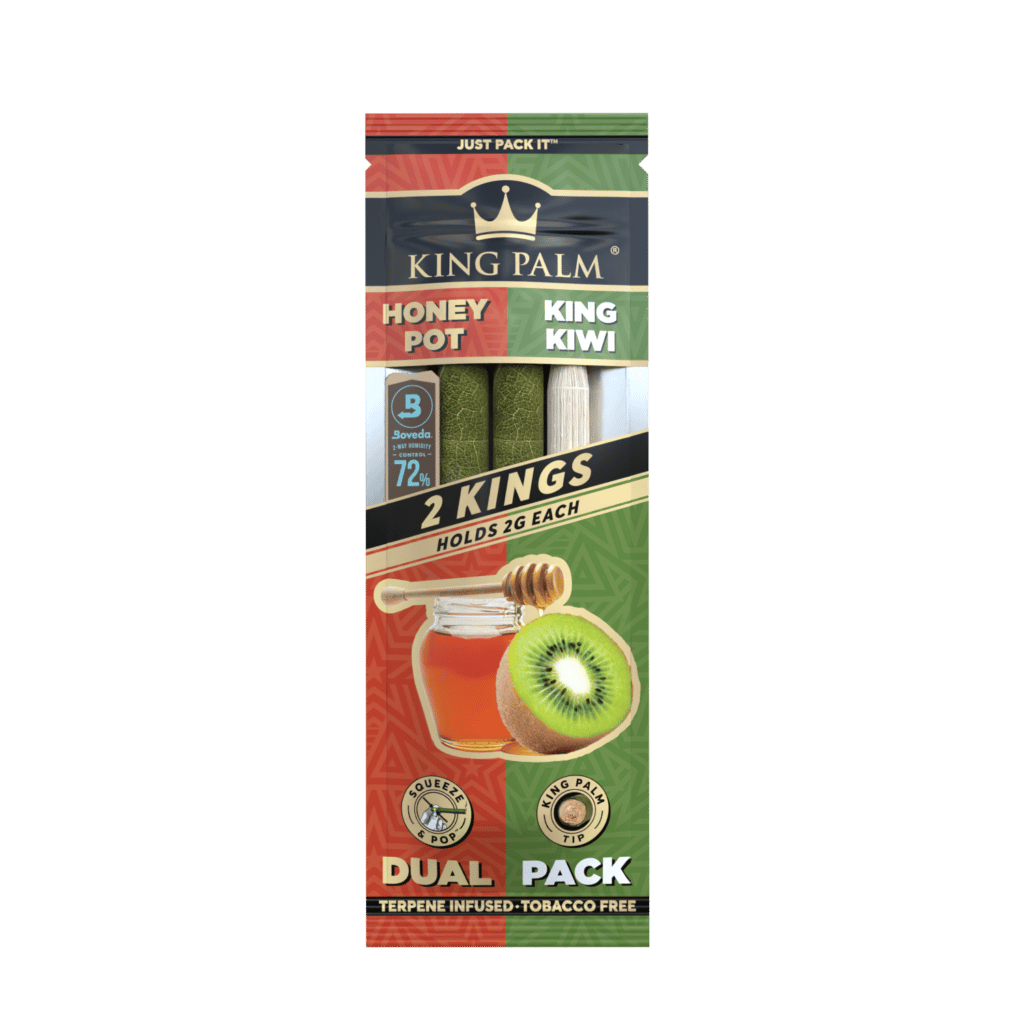 2 King – Honey & Kiwi– Display Box – 20 Units Per Display – KingPalm